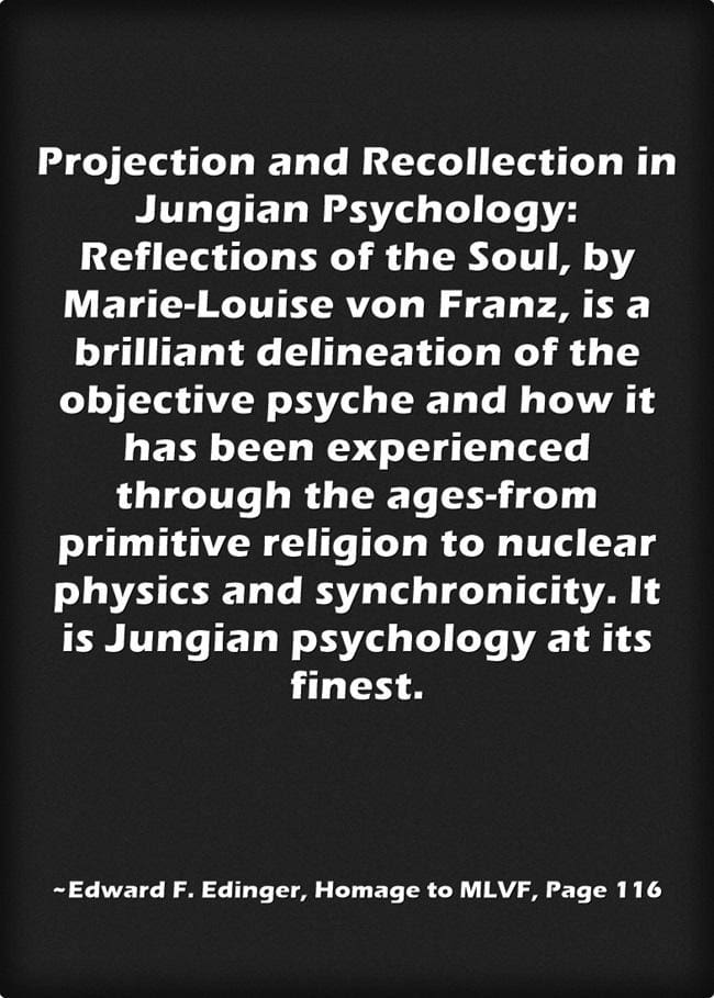 In Memory Of Marie-Louise Von Franz By Edward F. Edinger