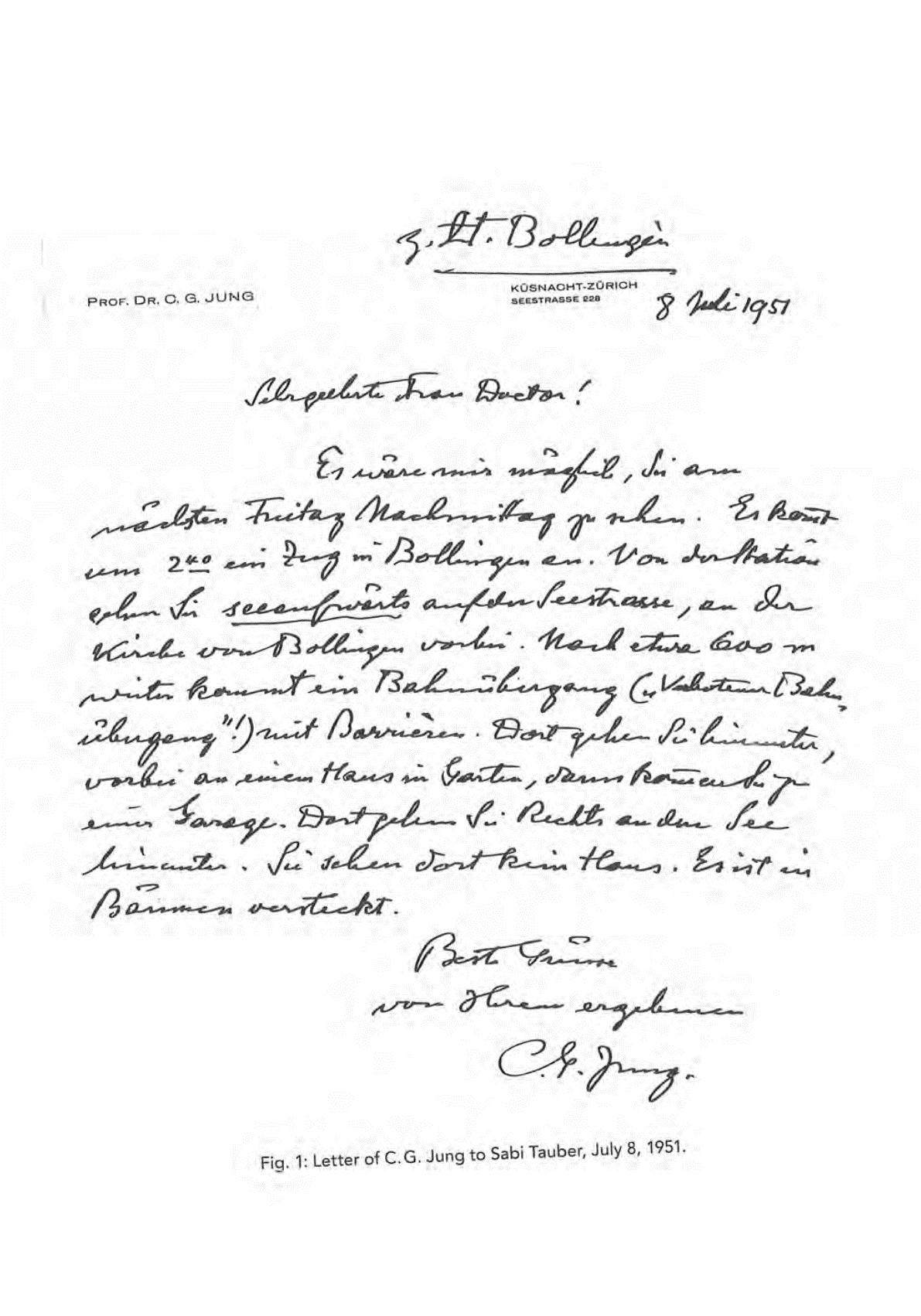 1. Aniela Jaffe On Carl Jung's Letters